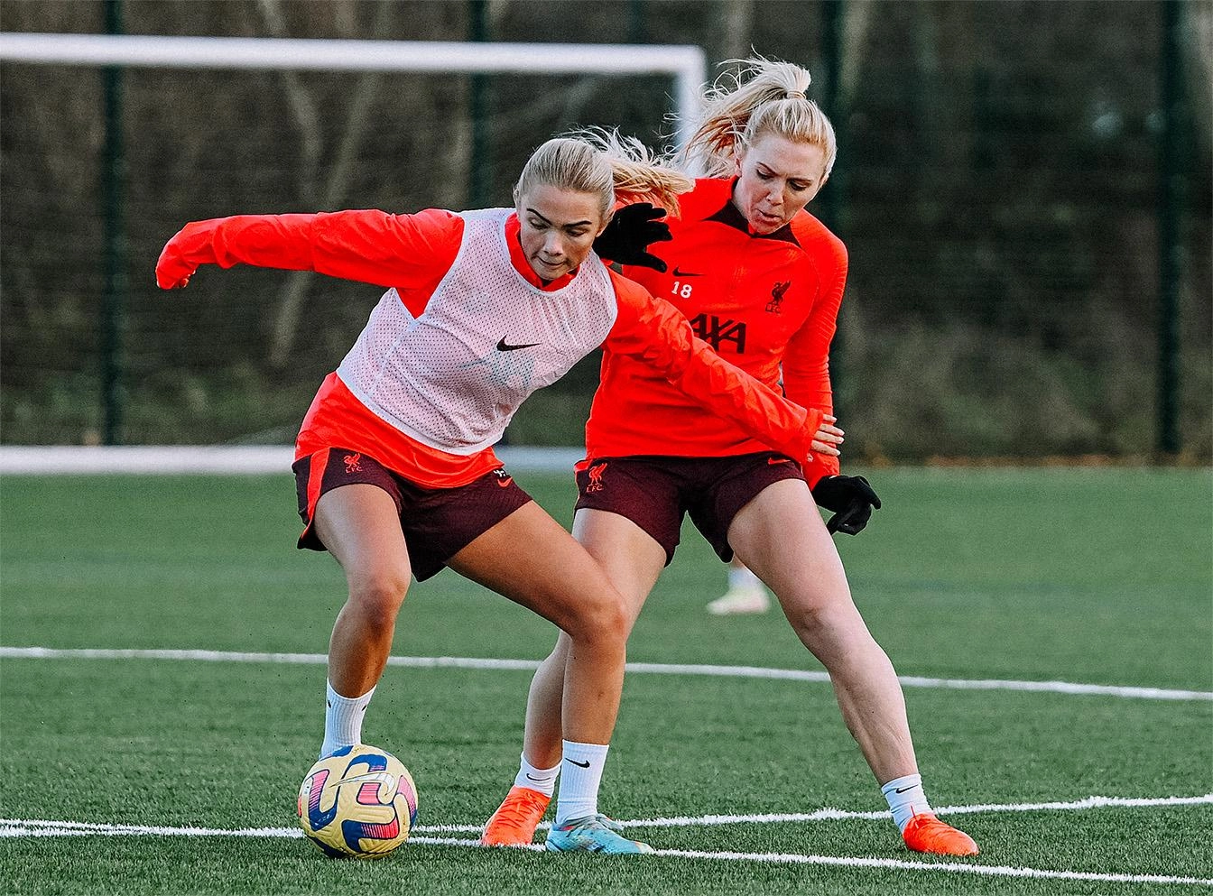 Photos: Sofie Lundgaard trains with LFC Women ahead of United trip - Liverpool FC